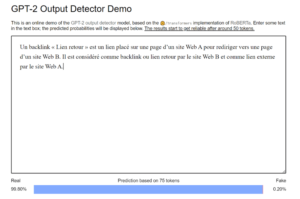 AI generated text detector GPT2 | Hugging Face - Twaino