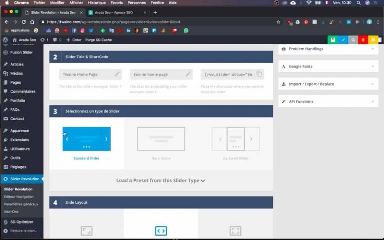 Comment créer et paramétrer un Slider Revolution ? | Twaino