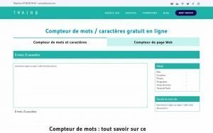 Compteur de Mots et Caractères | Gratuit et En ligne - Twaino