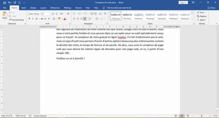 Compteur de Mots et Caractères | Gratuit et En ligne - Twaino