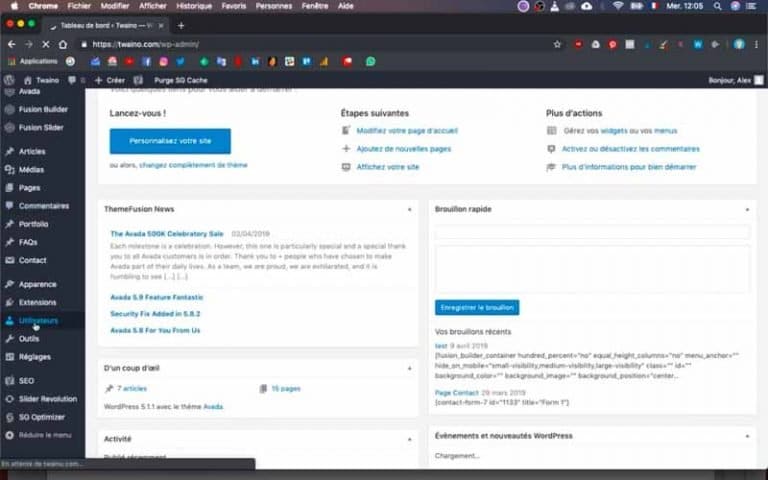 Comment créer et modifier un utilisateur sur WordPress ? - Twaino