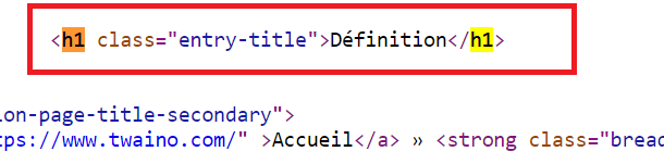 Définition - Balise Title | Twaino