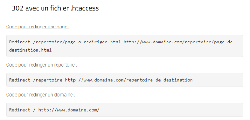 Définition Redirection 302 - Twaino