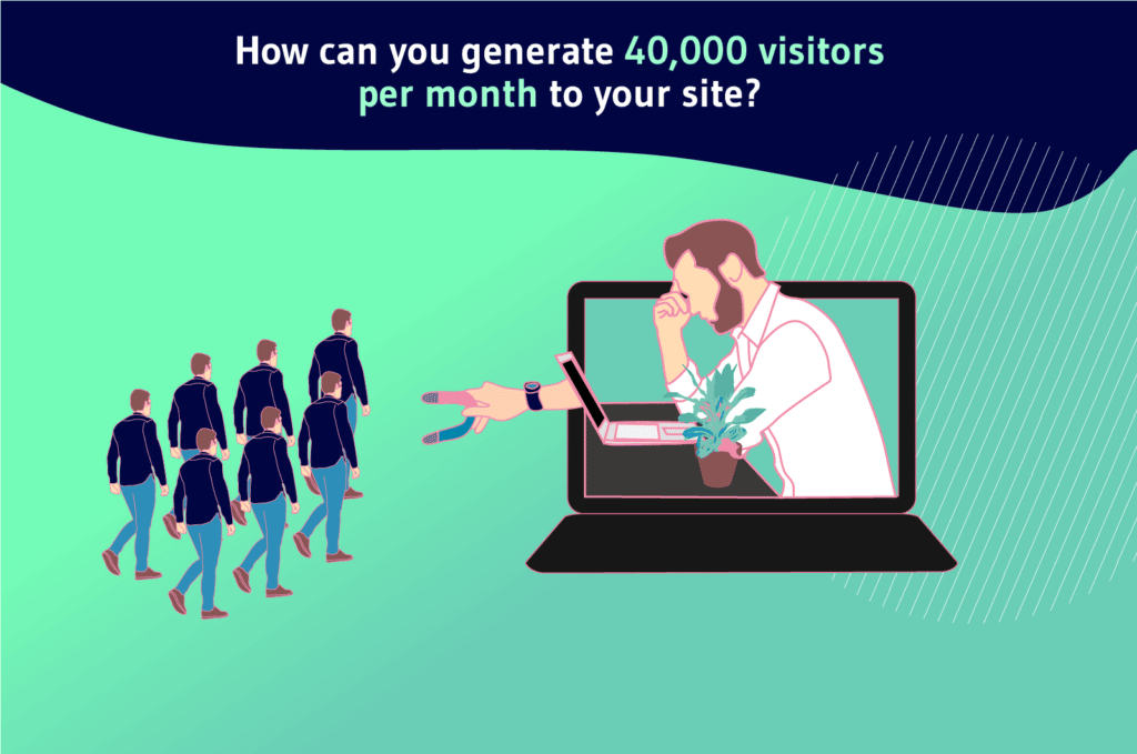 HOW TO GENERATE 40,000 VISITORS PER MONTH? - Twaino